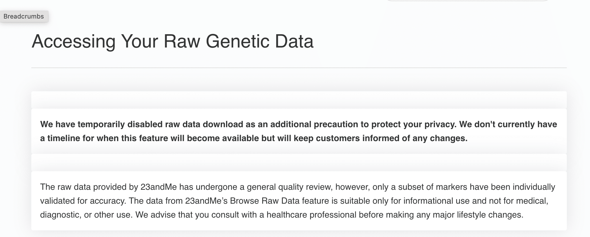 23andme Blocks Raw Data Downloads - What You Need to Know - Gene Food