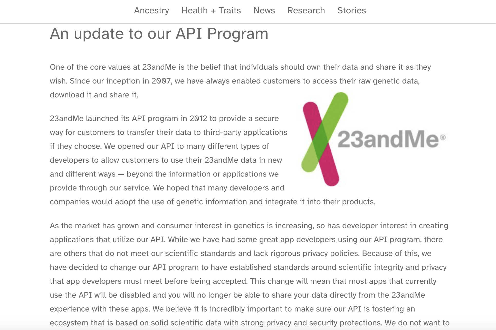 23andme Blocks Raw Data Downloads - What You Need to Know - Gene Food
